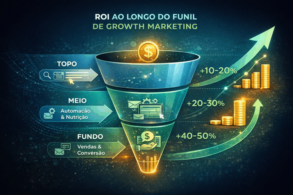 Como medir o ROI em Growth Marketing e escalar o crescimento em 2026